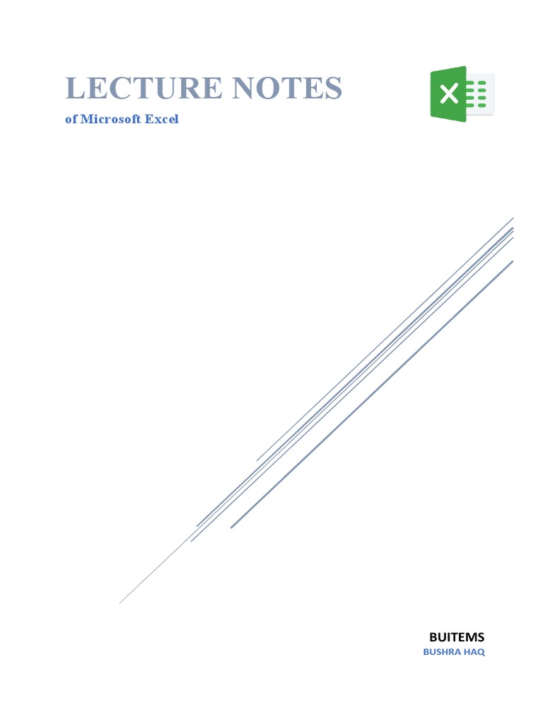 Excel Basics for Students | PDF | Spreadsheet | Microsoft Excel