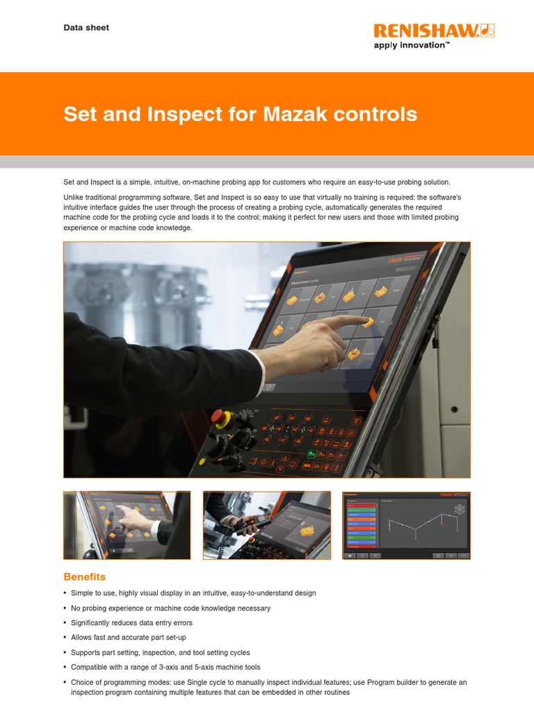 Set and Inspect For Mazak Controls: Data Sheet | PDF | Machining | 64 ...