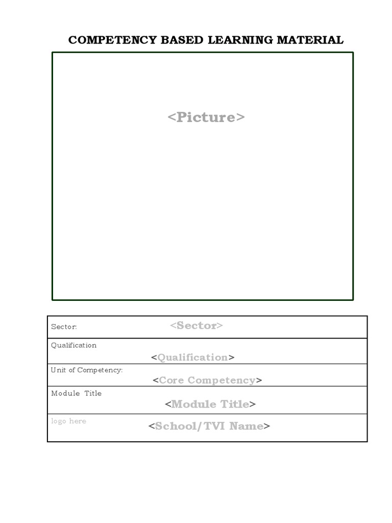 Competency Based Learning Material | Download Free PDF | Cognition ...