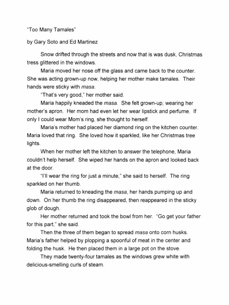 Too Many Tamales PDF | PDF
