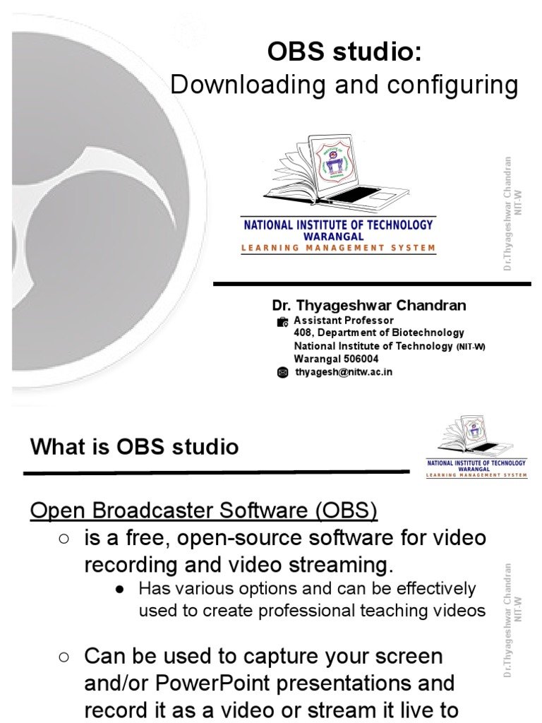 OBS Installation and Configuring | PDF | Graphics Processing Unit ...