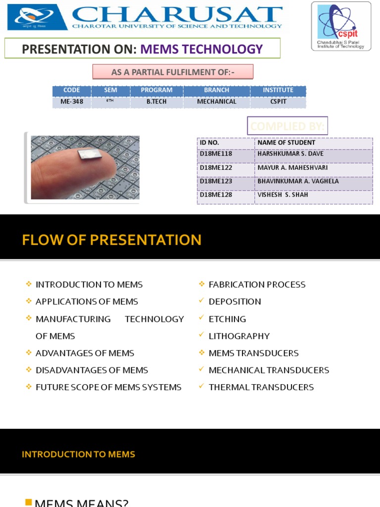 Mems Production Technology | PDF | Microelectromechanical Systems ...