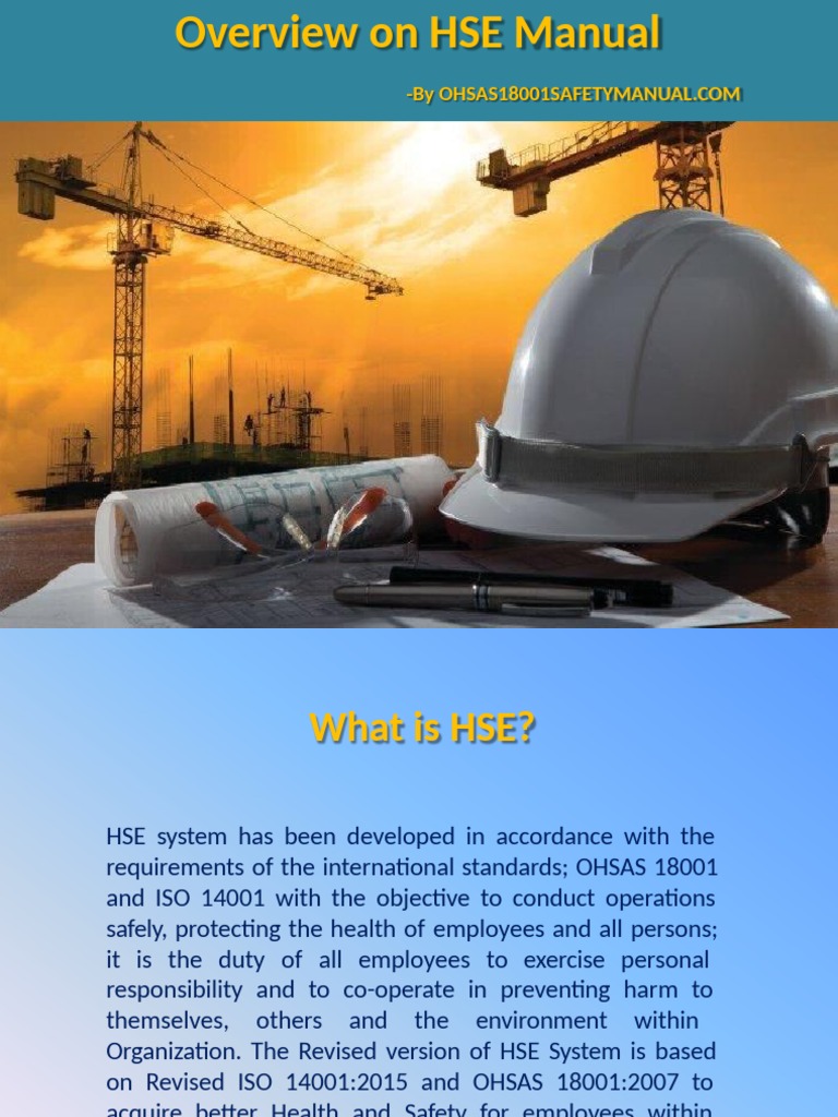 Hse Manual | Download Free PDF | Occupational Safety And Health | Safety