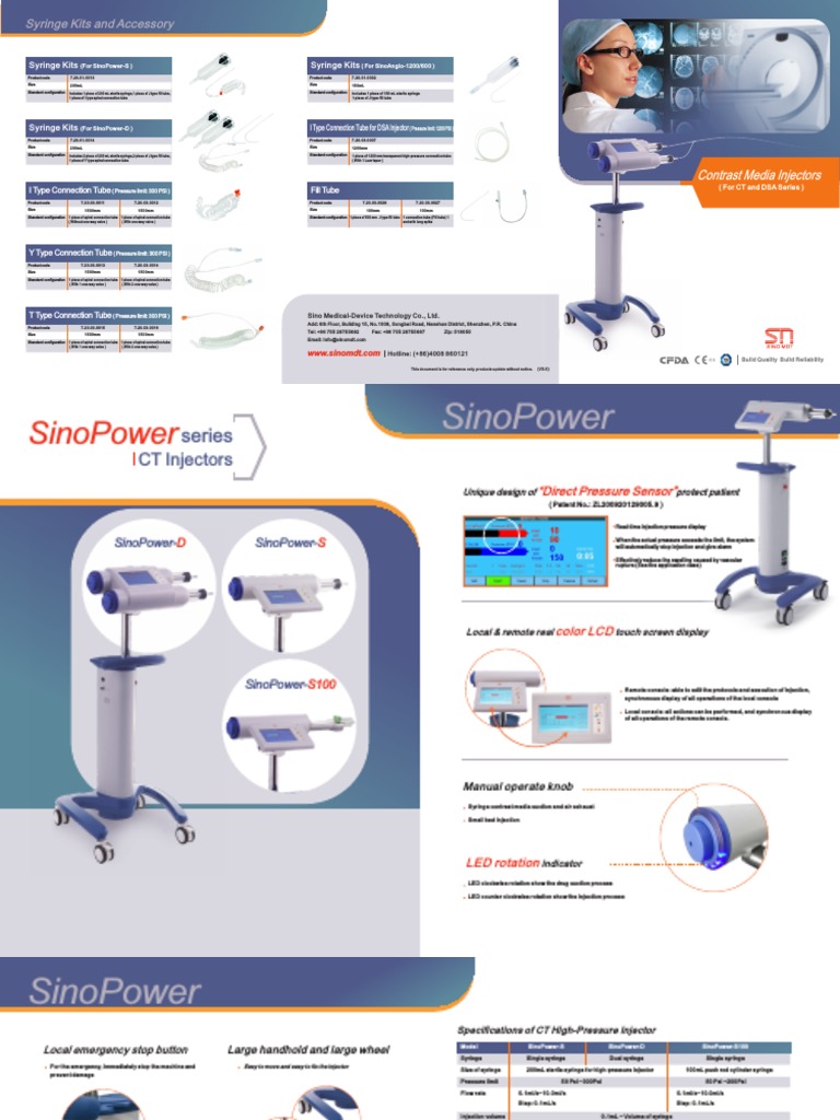 CT Contrast Injector | PDF | Syringe | Fuel Injection