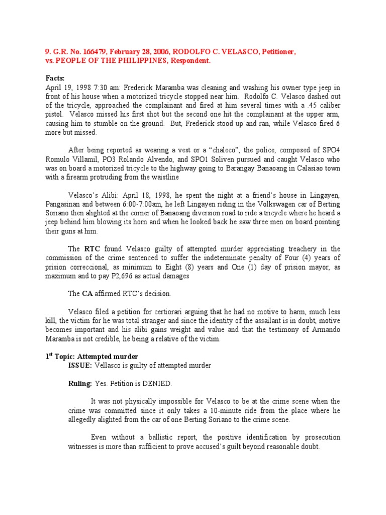G.R. No. 166479, February 28, 2006, RODOLFO C. VELASCO, Petitioner ...