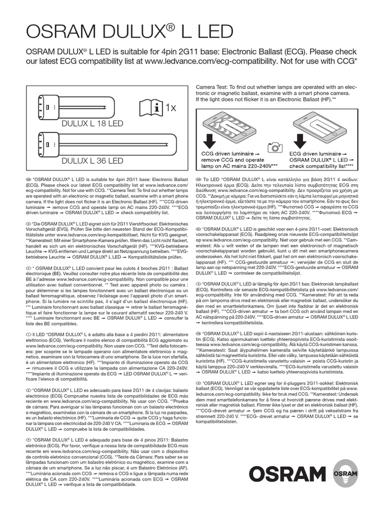 Osram Dulux L Led PDF | PDF