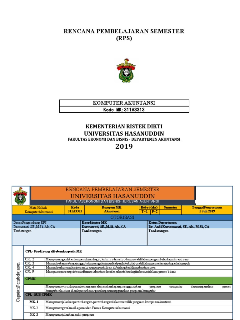 22 - RPS Komputer Akuntansi | PDF