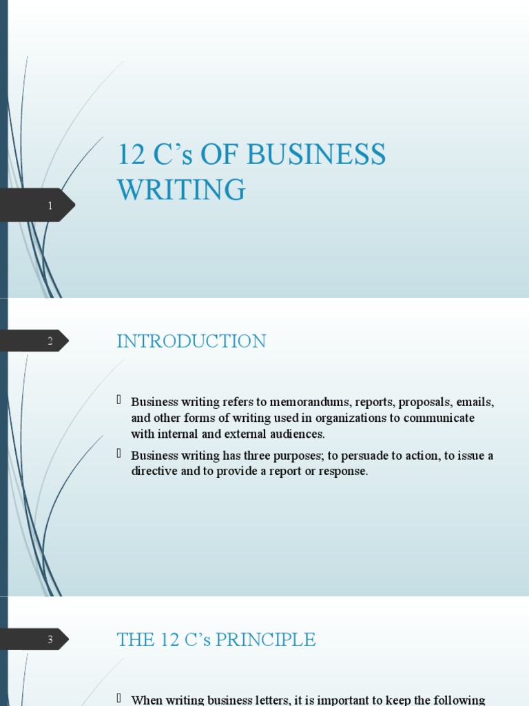 12 C's OF BUSINESS WRITING | PDF | Credibility | Information