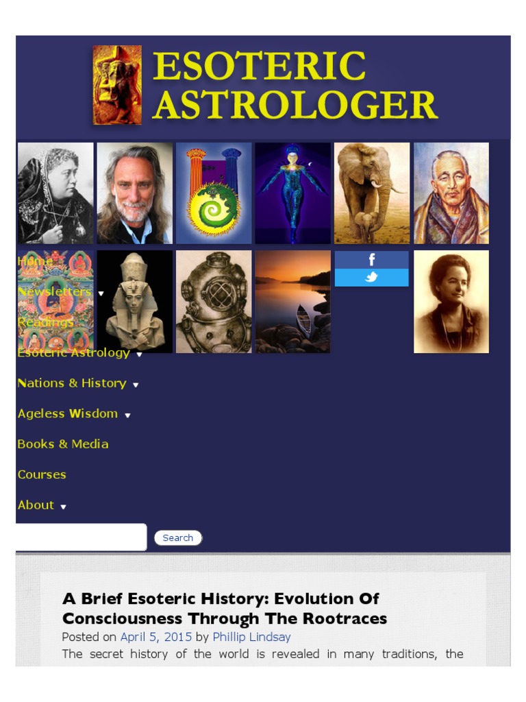 A Brief Esoteric History: Evolution of Consciousness Through The ...