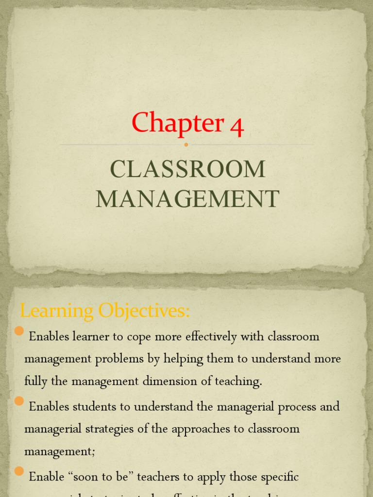 Classroom Management Approaches Explained | PDF | Classroom Management ...