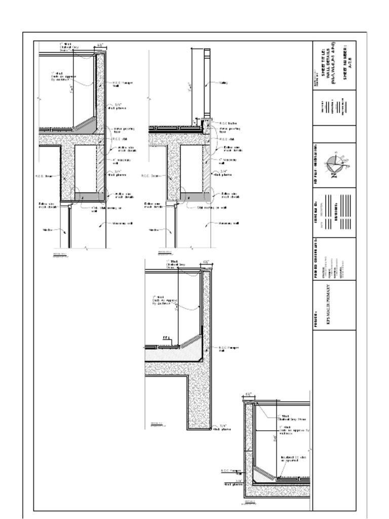 Wall Detail 08-03-2018-WALL DETAILS PDF | PDF