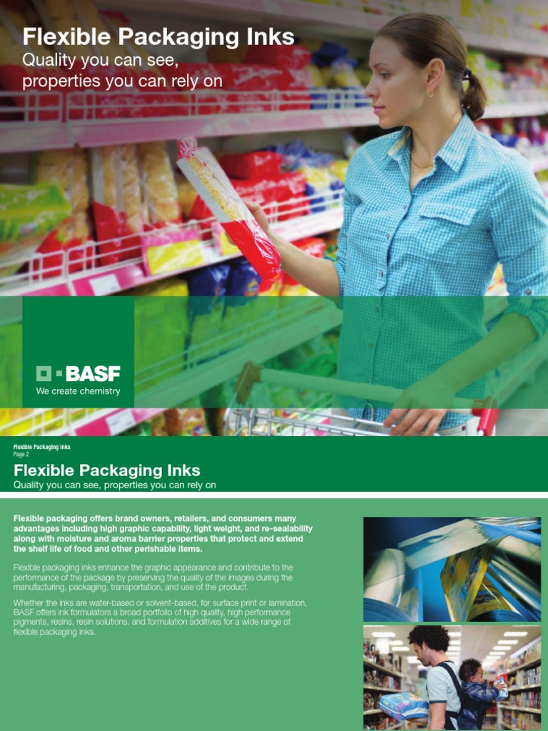 2015 BASF Flexible-Packaging-Inks Landscape EL PDF | PDF | Ink | Adhesive