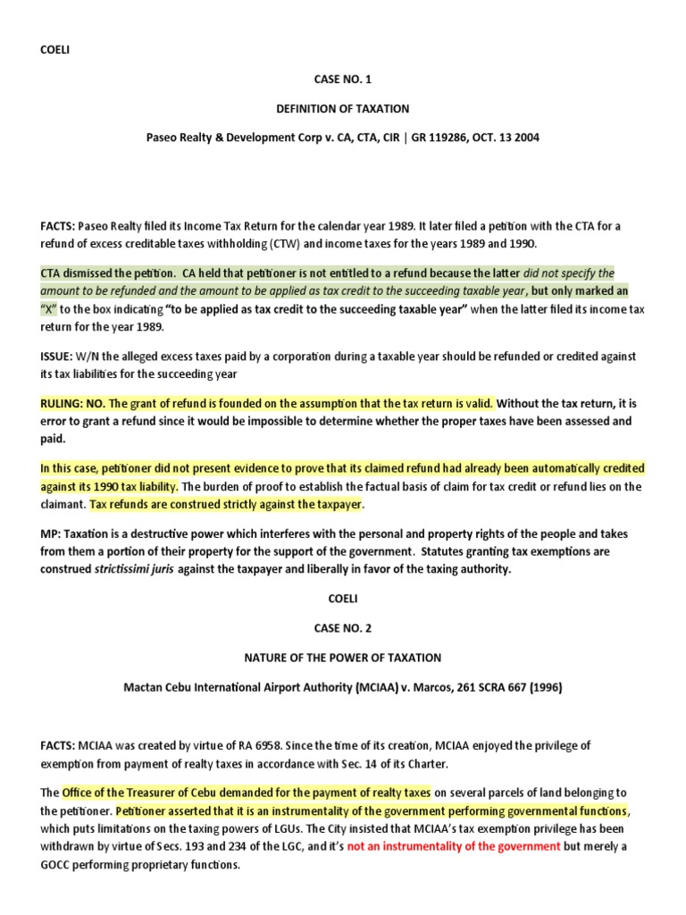 Refund CTW Put X Only Not Present Evidence To Prove | PDF | Tax Refund ...