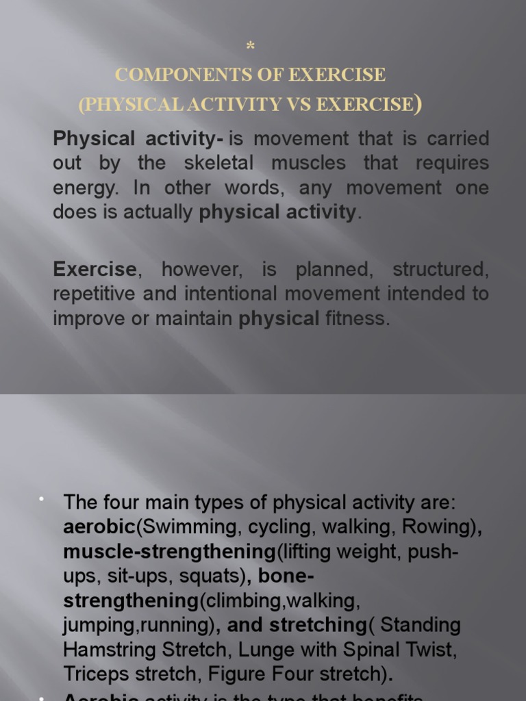 Physical Activity-Is Movement That Is Carried | PDF | Physical Fitness ...