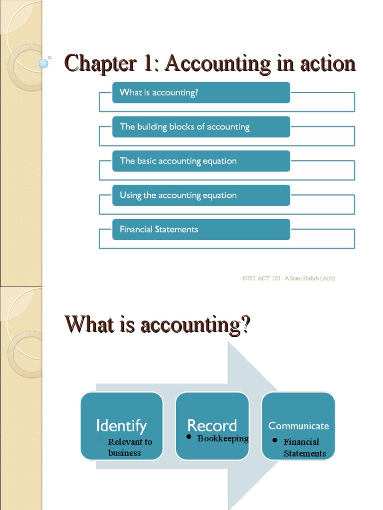Chapter 1: Accounting in Action | Download Free PDF | Equity (Finance ...