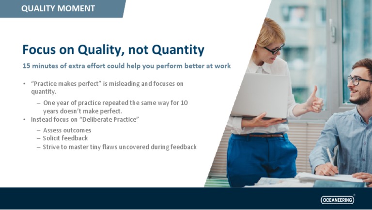 Focus On Quality Not Quantity | PDF