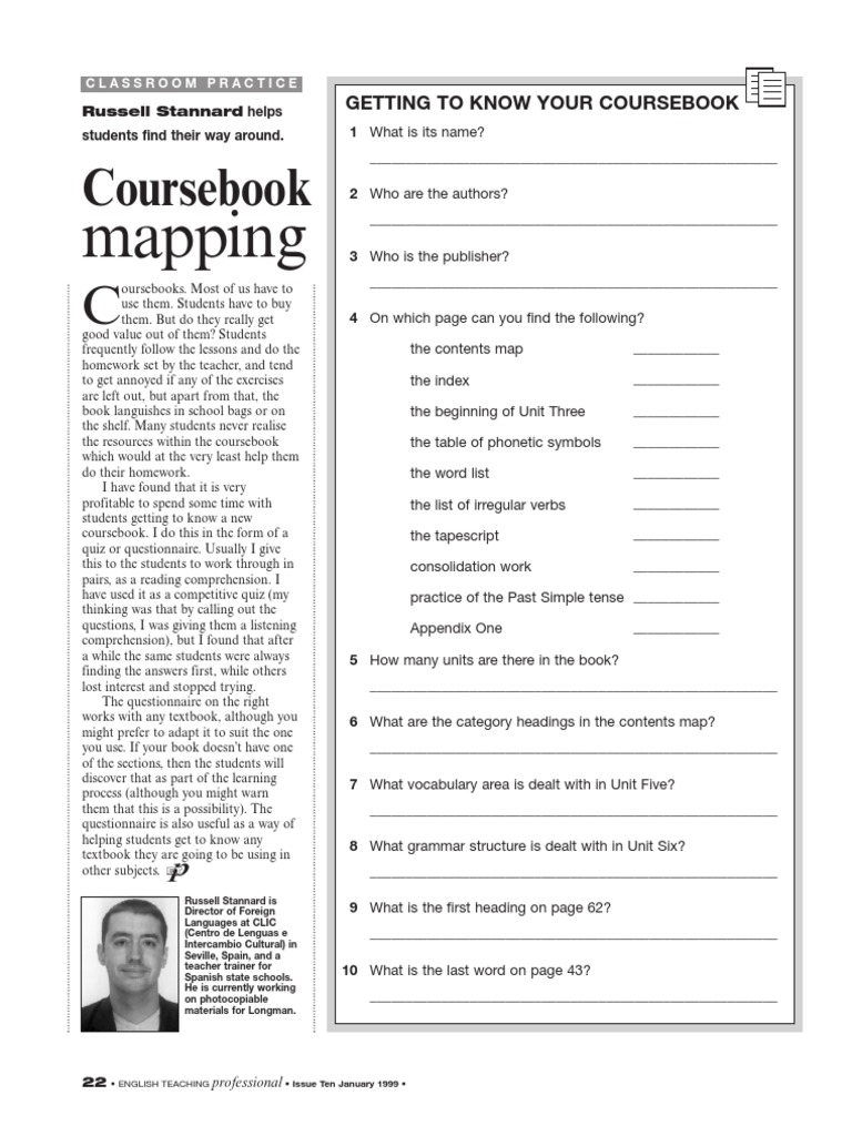 Coursebook Mapping | PDF | Textbook | Human Communication