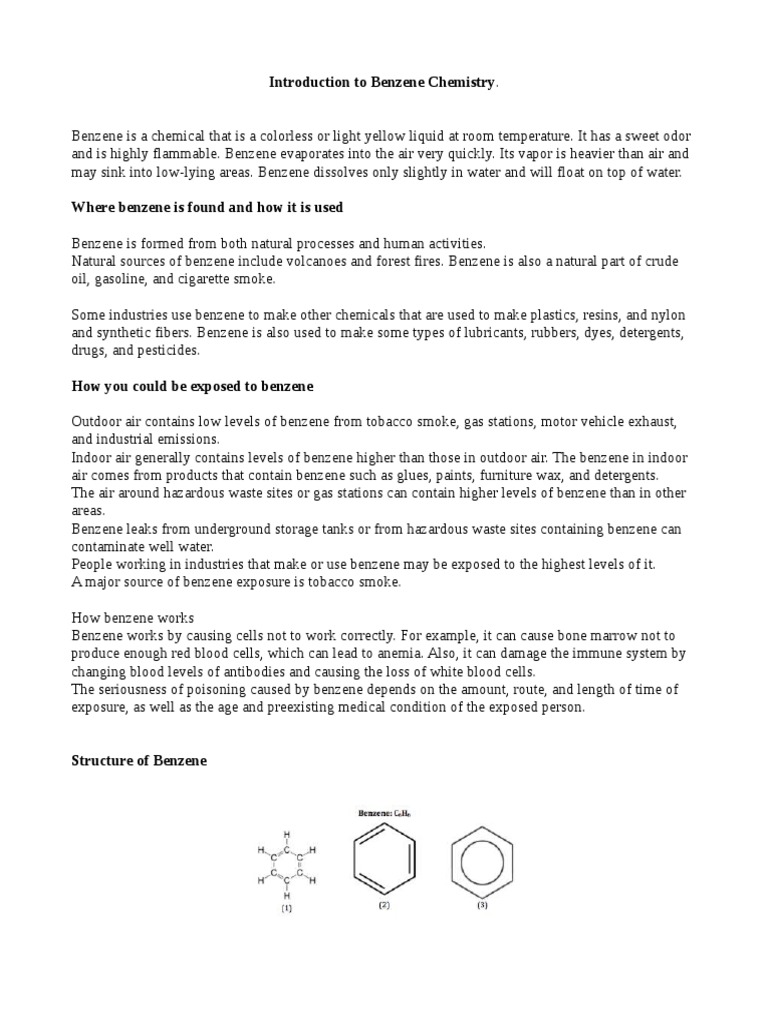 Introduction To Benzene Chemistry | PDF