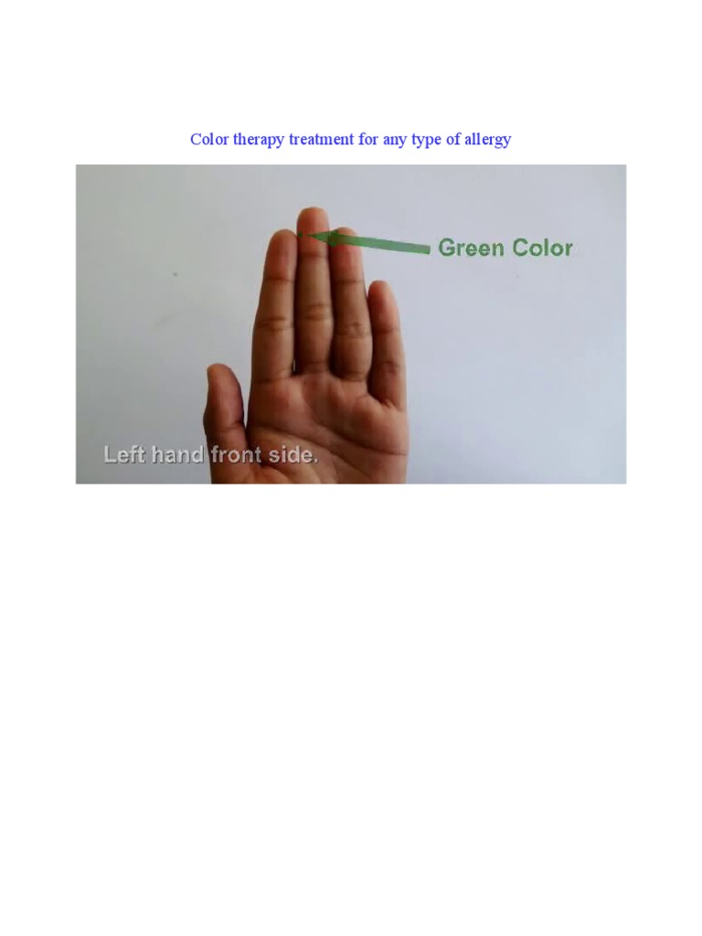 Color Therapy Treatment For Any Type of Allergy | PDF
