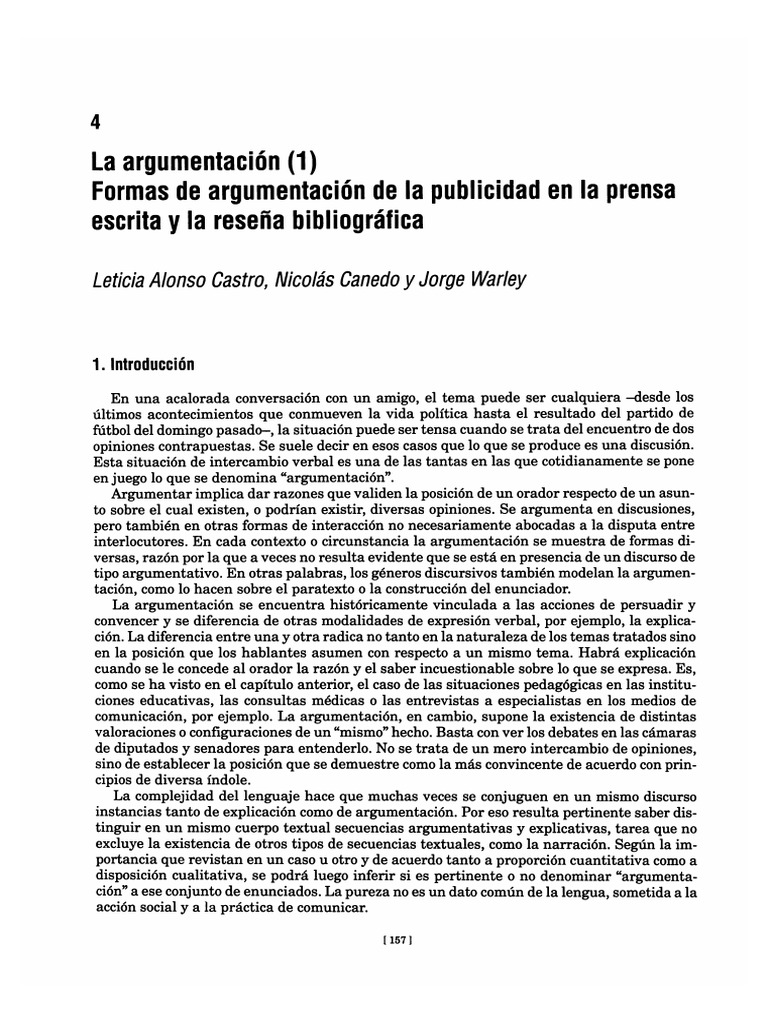 Argumentación en Publicidad y Prensa | PDF | Retórica | Aristóteles