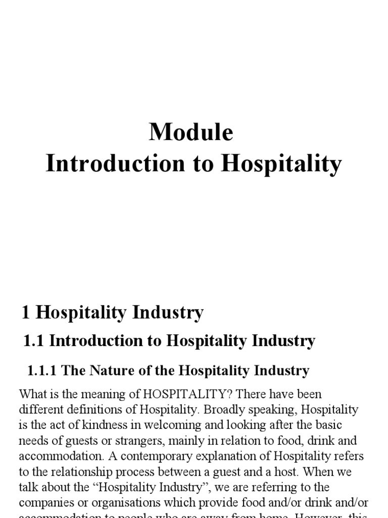 MODULE English For Hotel | PDF | Franchising | Bed And Breakfast