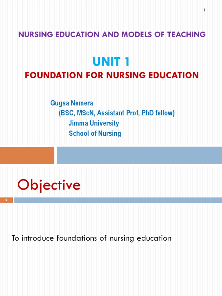 1.3.FOUNDATIONS FOR Nursing Education PDF | PDF | Nursing | Science