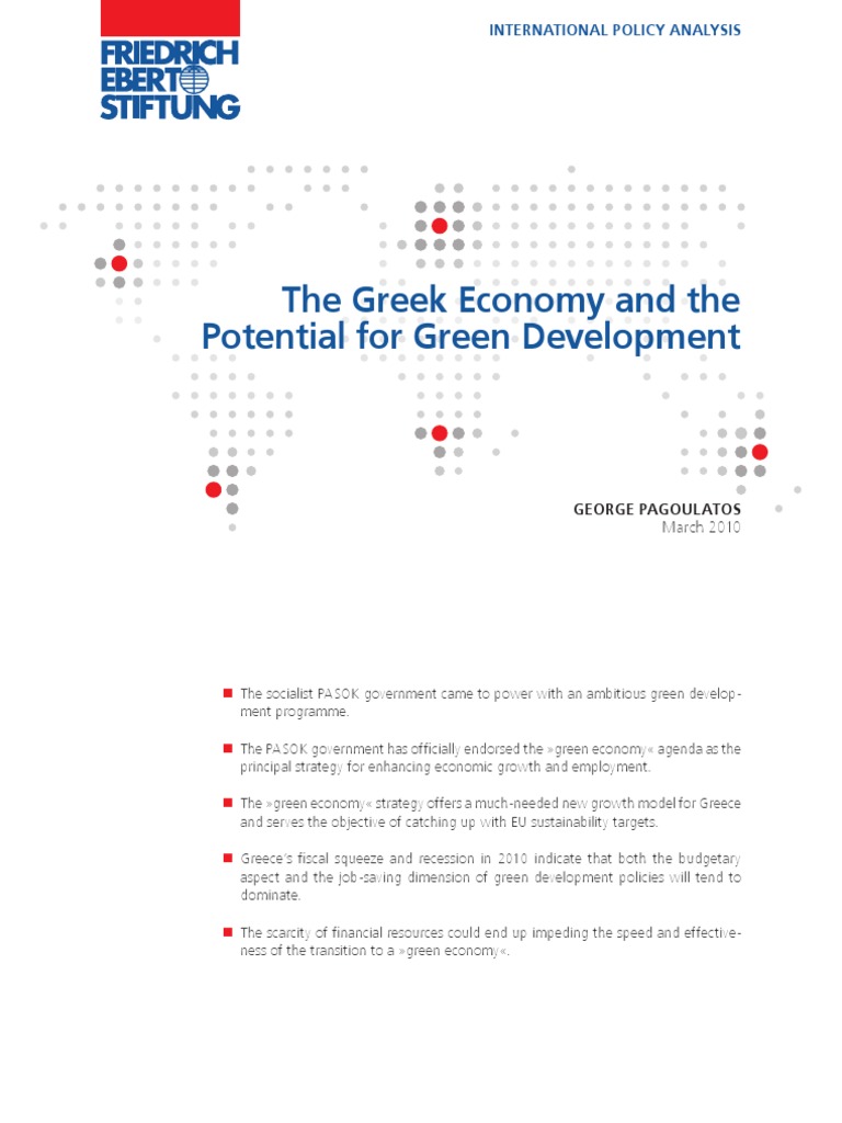 The Greek Economy and The Potential For Green Development: George ...