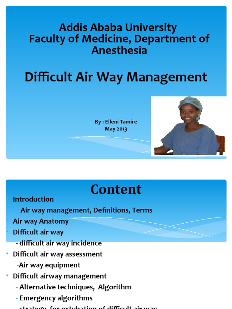 AirWay Management Final | PDF | Health Sciences | Clinical Medicine