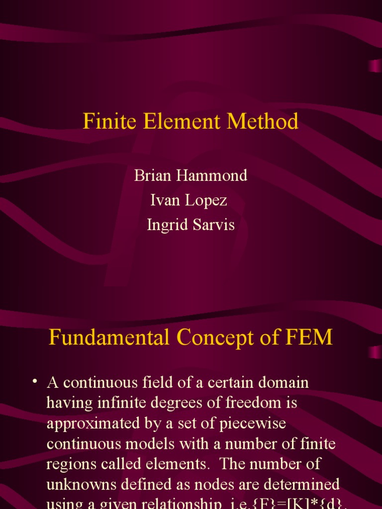 Finite Element Method | PDF | Finite Element Method | Mathematical Analysis