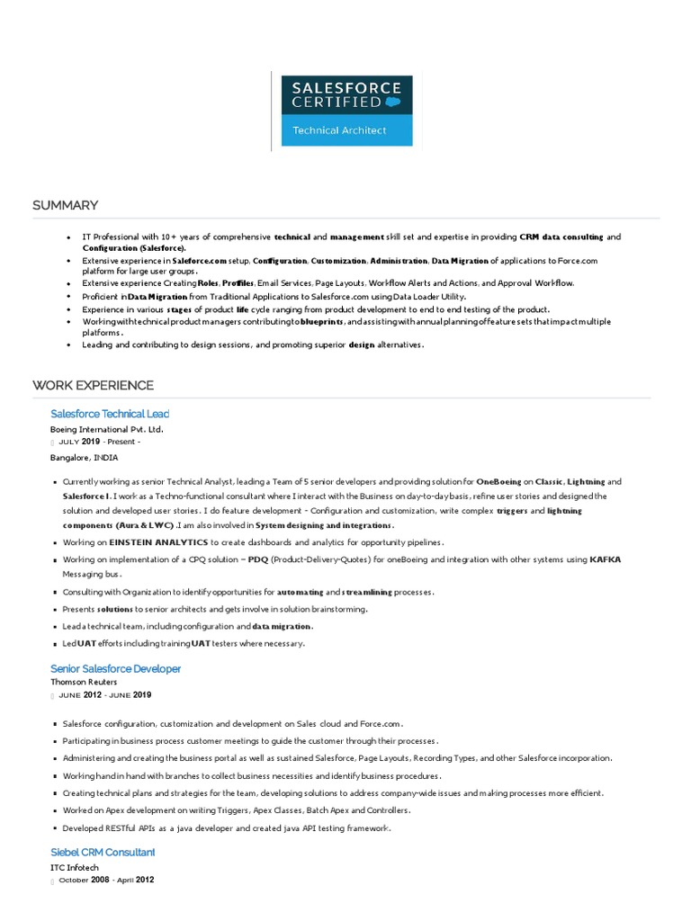 Salesforce Technical Architect Overview | PDF | Information Technology ...