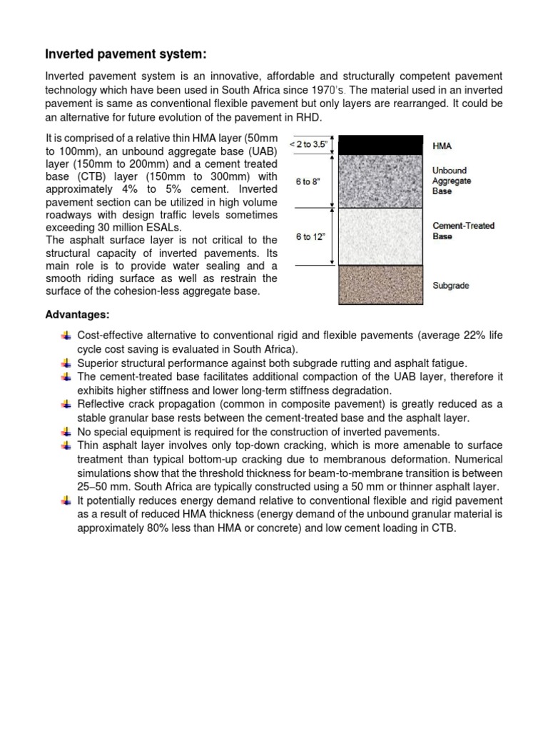 Inverted Pavement | PDF | Road Surface | Building Materials