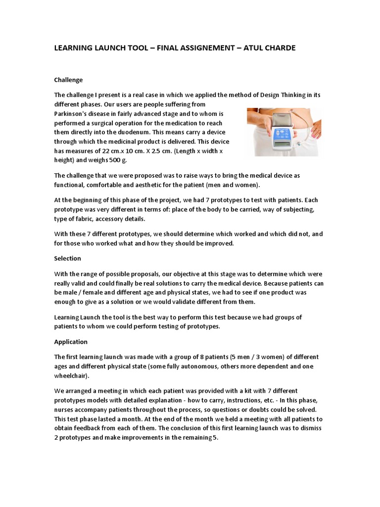 Learning Launch Tool - Final Assignement - Atul Charde: Challenge | PDF ...