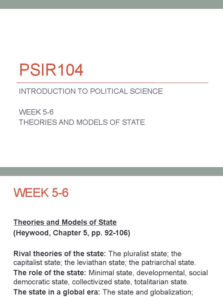 Theories and Models of State Explained | PDF | State (Polity) | Marxism