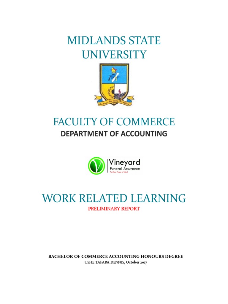 Work Related Learning Report - 1 | PDF | Insurance | Bachelor's Degree