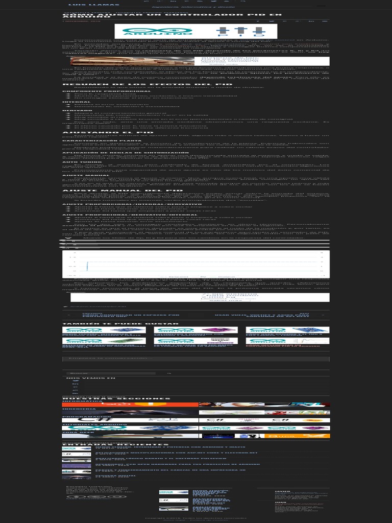 Cómo Ajustar Un Controlador PID en Arduino | PDF | Teoría de sistemas | Teoría de control