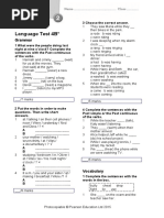 Past Progressive | PDF | Linguistic Typology | Language Families