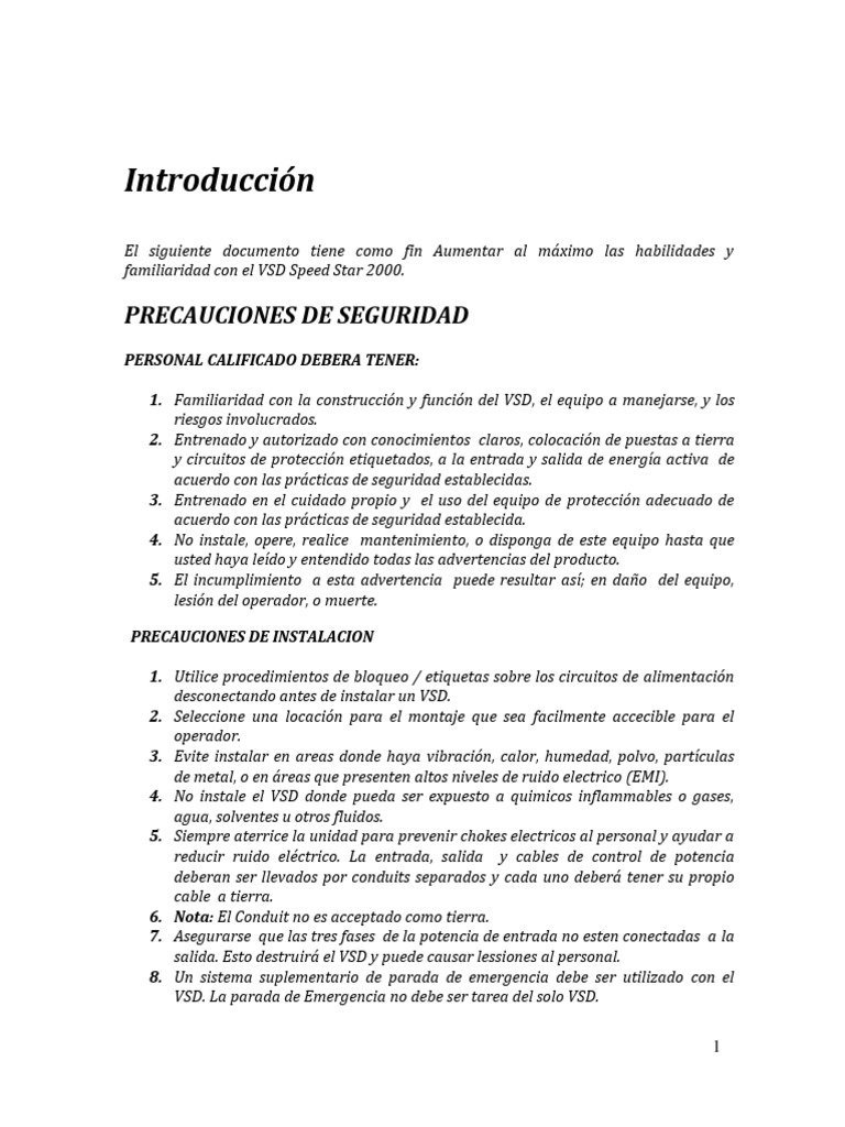Procedimiento de Inspección y Reparación A VSD Schlumberger SS2k | PDF ...