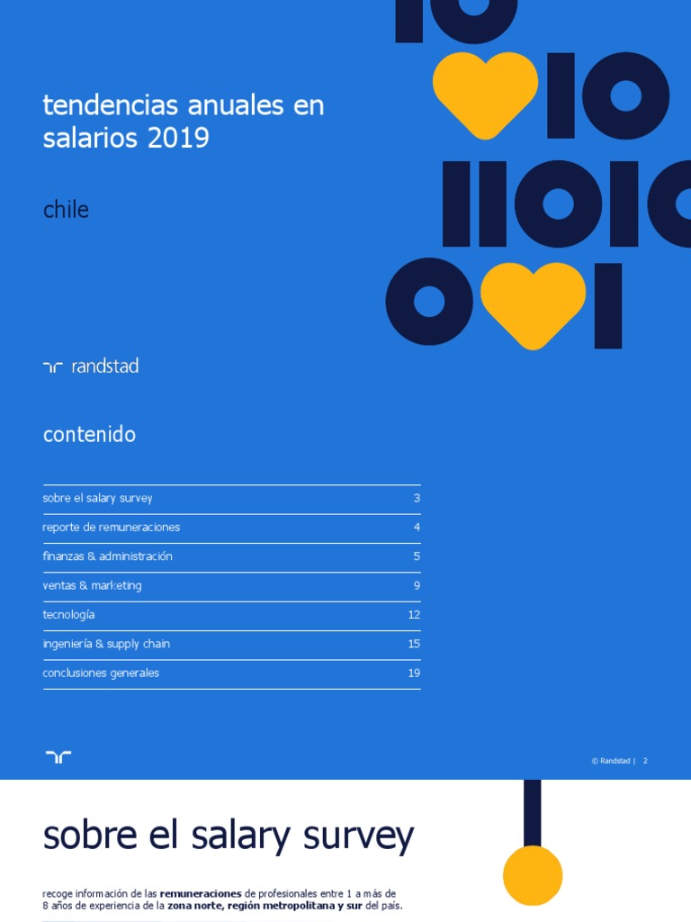 Informe Randstad Tendencias Anuales en Sueldos Beneficios y Lugares de Trabajo 2019 | PDF ...