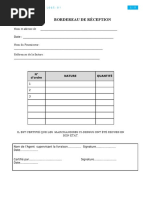Modèle de Bon de Réception Gratuit | PDF