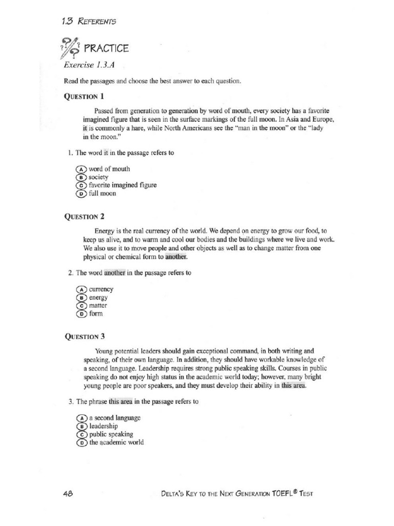 Reference Practice Exercises | PDF