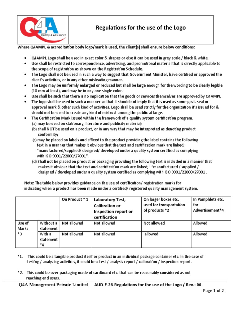 Guidelines for Proper Use and Placement of Organizational Logos and ...