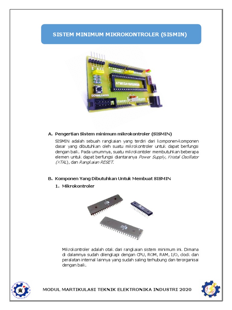 PJJ Sistem Minimum Mikrokontroler | PDF
