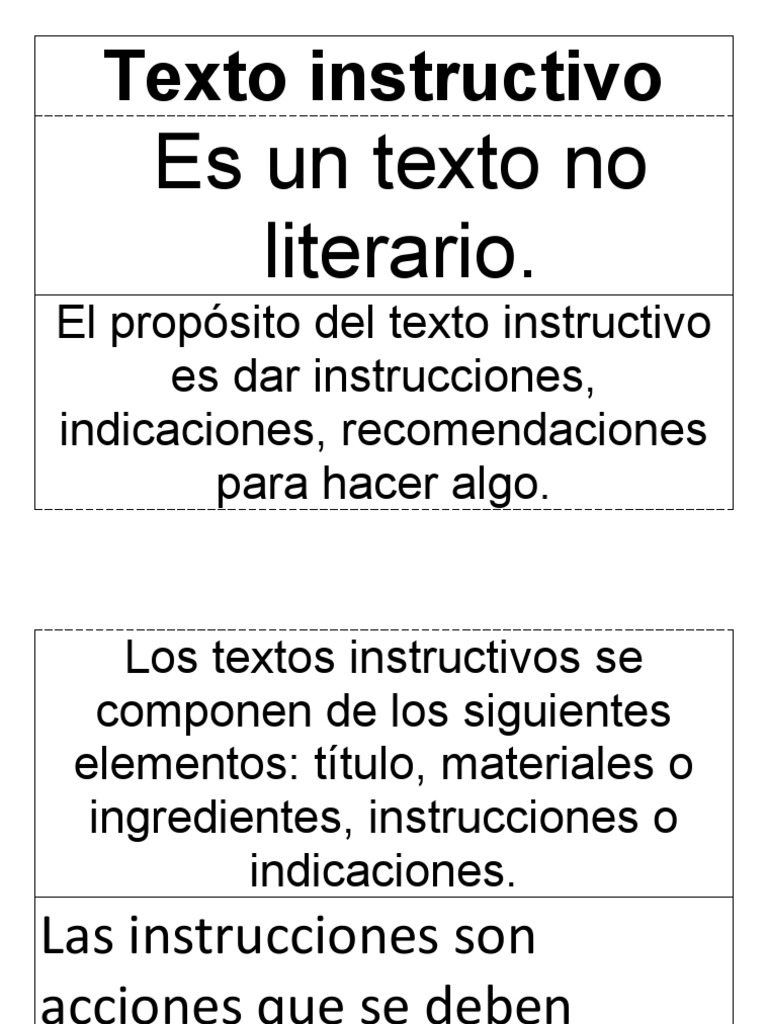 Infografia Texto Instructivo para Armar | PDF