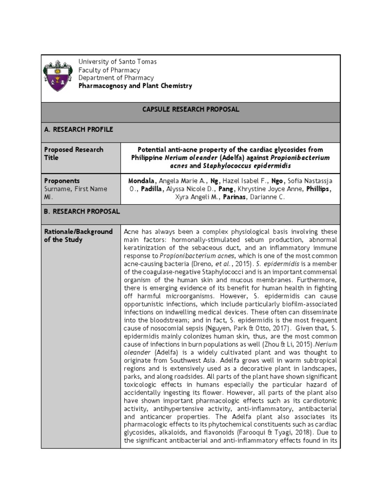 Capsule Project Proposal - Group 5 | PDF | Medicine | Clinical Medicine