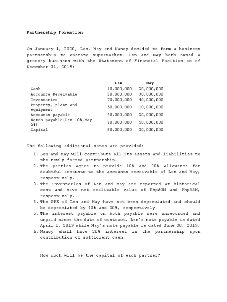 Chapter 1 and 2 Additional Problems | PDF | Partnership | Balance Sheet