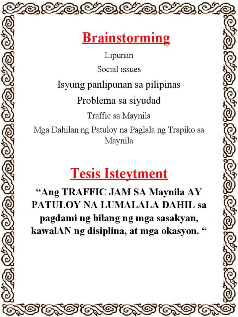 Final Output Filipino 2 | PDF
