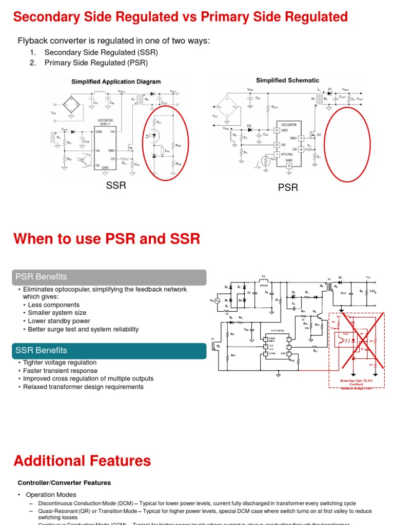 Secondary Side Regulated Vs Primary Side Regulated: Flyback Converter ...