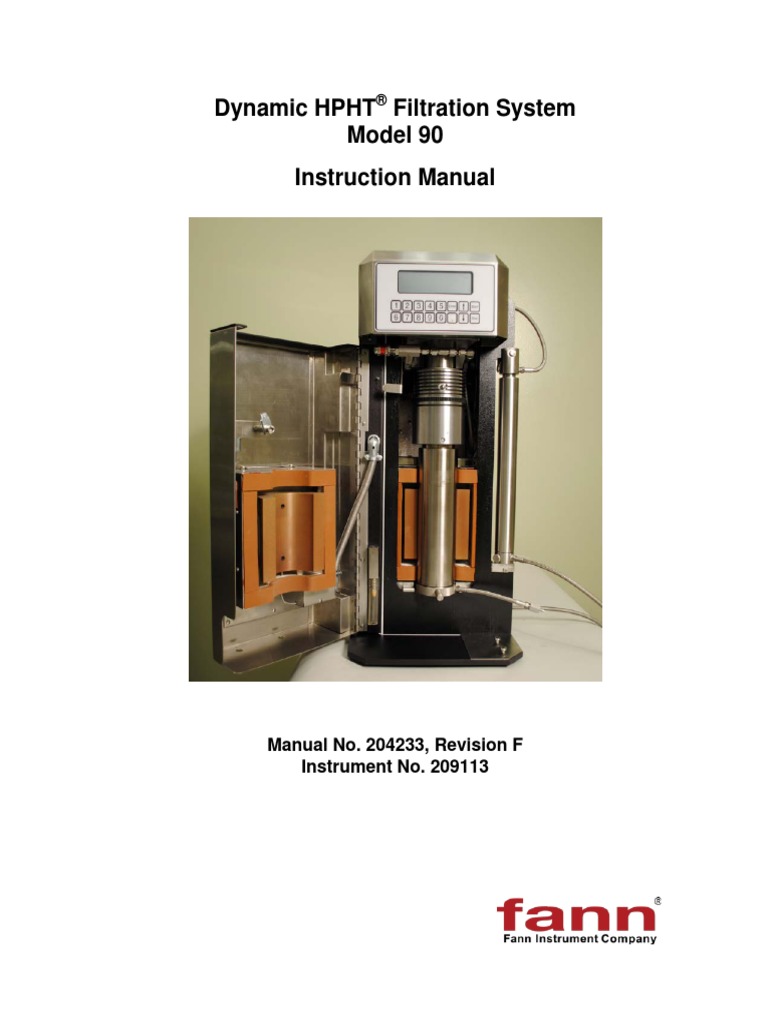 Dynamic Filtration System Model 90 | PDF | Relay | Pressure