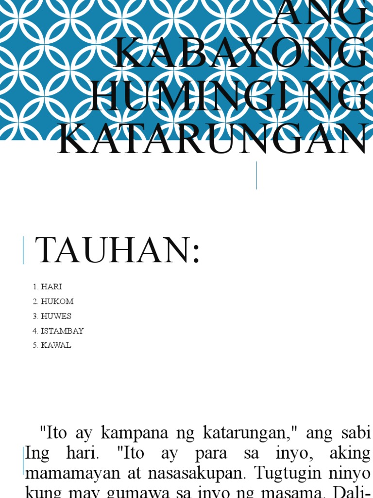 Ang Kabayong Humingi NG Katarungan GR6 | PDF
