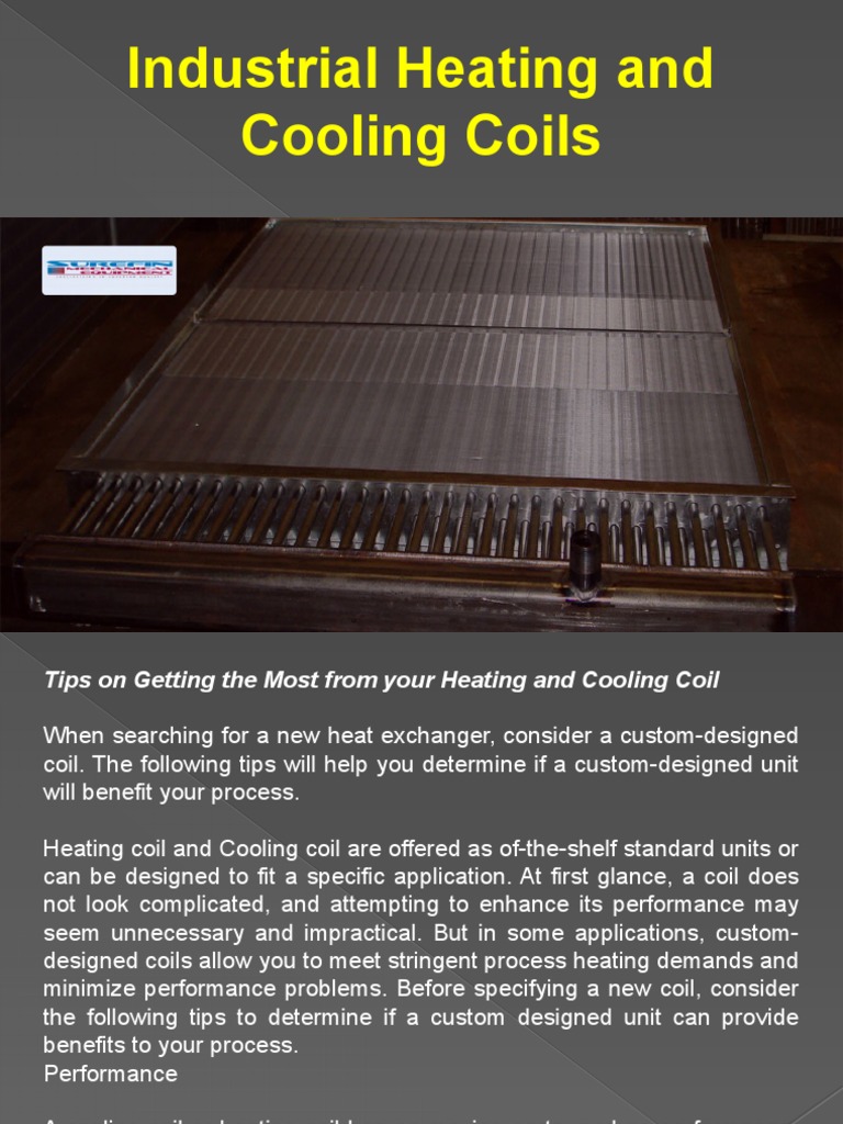 Industrial Heating and Cooling Coils | PDF | Heat Exchanger | Pipe ...
